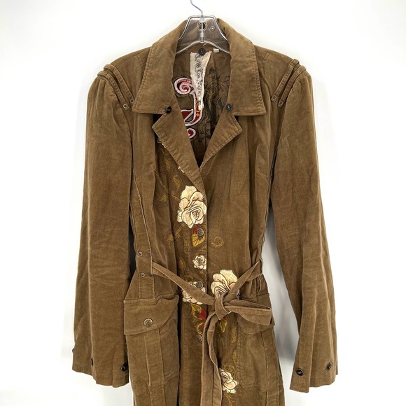 Johnny Was | Jackets & Coats | Vintage Johnny Was Long Corduroy Flower ...